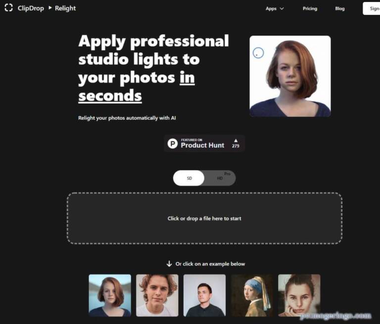 顔写真を自由に美しくライトアップできるWebサービス 『ClipDrop Relight』 - PCあれこれ探索