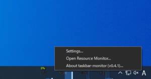 タスクバーにオシャレにCPUやメモリ使用量などリソースモニターを表示するソフト 『taskbar-monitor』 - PCあれこれ探索