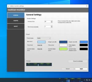 タスクバーにオシャレにCPUやメモリ使用量などリソースモニターを表示するソフト 『taskbar-monitor』 - PCあれこれ探索