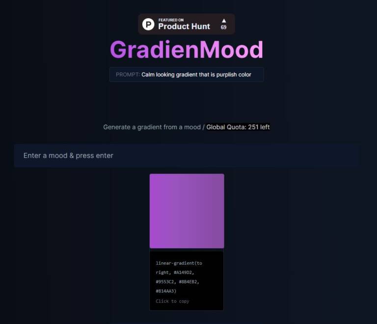 感情や気分でグラデーションを作成するAIを活用したWebサービス 『GradienMood』 - PCあれこれ探索