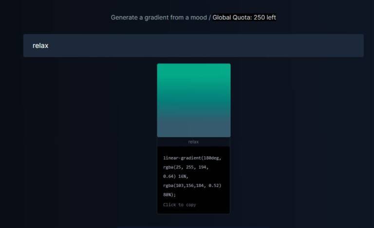 感情や気分でグラデーションを作成するAIを活用したWebサービス 『GradienMood』 - PCあれこれ探索