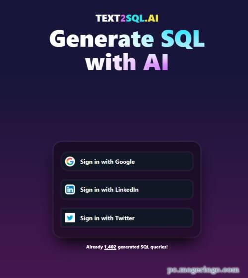 日本語でSQL文を生成できるAIを活用したすごいWebサービス 『Text2SQL.AI』 - PCあれこれ探索