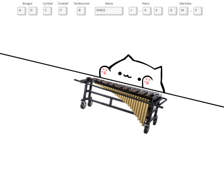 Web上で可愛いネコが演奏するWebサービス 『Bongo Cat』 - PCあれこれ探索