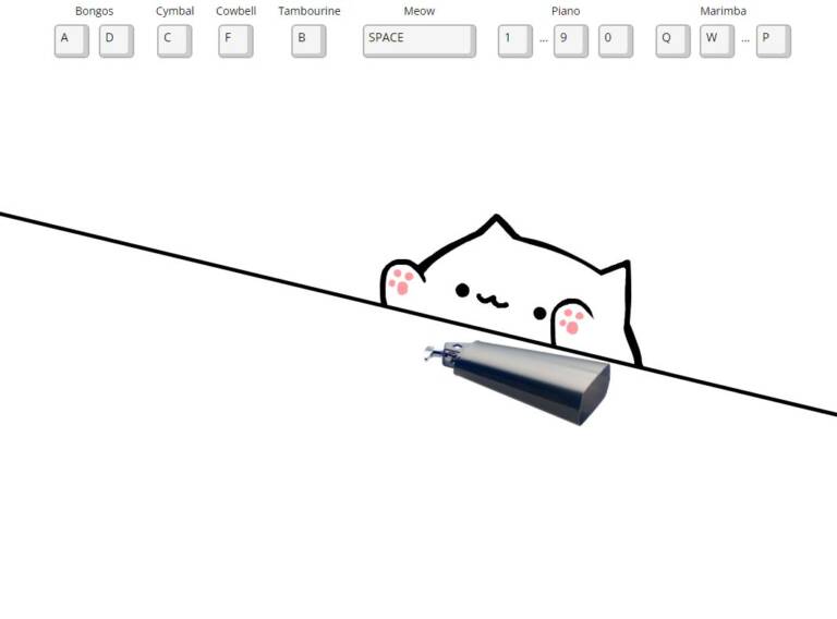 Web上で可愛いネコが演奏するWebサービス 『Bongo Cat』 - PCあれこれ探索