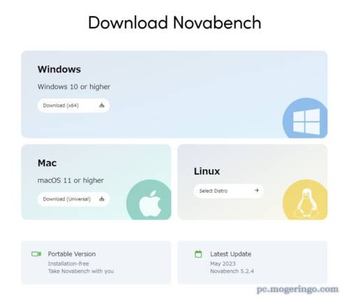 PCの速度をベンチマークで数値化、CPUやGPUで数値比較も可能なソフト 『Novabench』 - PCあれこれ探索