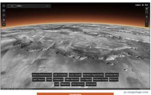 火星をグイグイ探検できる3DマップWebサービス 『The Global CTX Mosaic of Mars』 - PCあれこれ探索