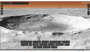 火星をグイグイ探検できる3DマップWebサービス 『The Global CTX Mosaic of Mars』 - PCあれこれ探索