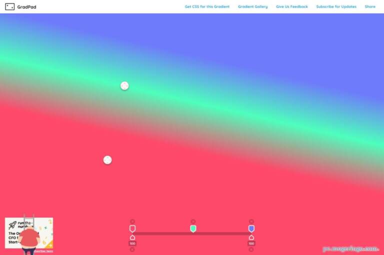 グラデーションをデザインするのに最高な使い心地のWebツール 『GradPad』 - PCあれこれ探索