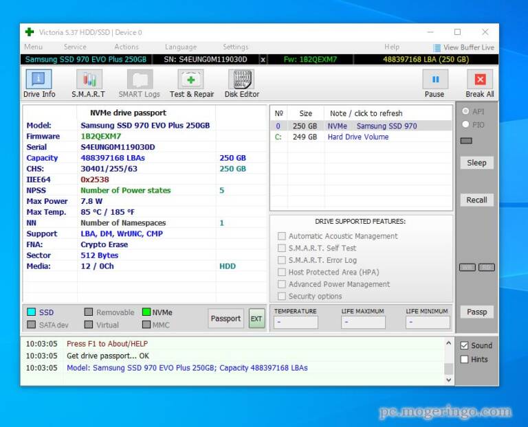 SSDやHDDを詳細診断、SMART情報や診断、修復機能を搭載したフリーソフト 『Victoria SSD/HDD』 - PCあれこれ探索