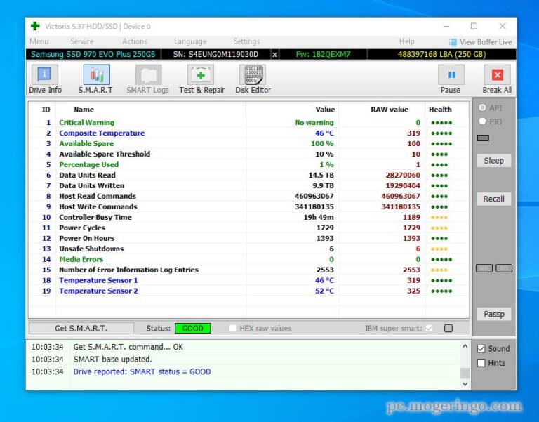 SSDやHDDを詳細診断、SMART情報や診断、修復機能を搭載したフリーソフト 『Victoria SSD/HDD』 - PCあれこれ探索