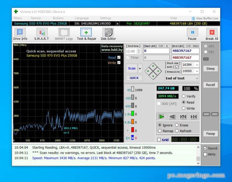 SSDやHDDを詳細診断、SMART情報や診断、修復機能を搭載したフリーソフト 『Victoria SSD/HDD』 - PCあれこれ探索