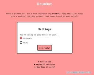 音楽に合わせてAIがドラム演奏してくれるWebサービス 『DrumBot』 - PCあれこれ探索
