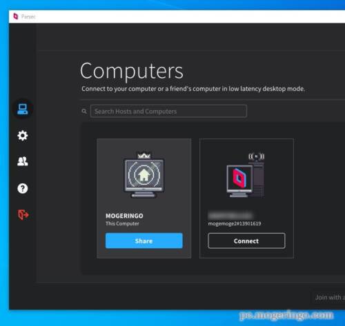 無料で60FPSで超高速リモート、ゲームプレイもできるソフト 『Parsec』 - PCあれこれ探索