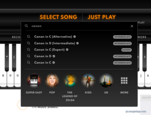 楽曲豊富!! アシスト機能付きで本格的ピアノ演奏ができるWebサービス 『Virtual Piano』 - PCあれこれ探索