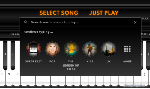 楽曲豊富!! アシスト機能付きで本格的ピアノ演奏ができるWebサービス 『Virtual Piano』 - PCあれこれ探索