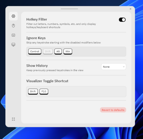 キーボード・マウスを可視化する便利なソフト 『Keyviz』 - PCあれこれ探索