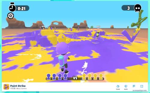 まるでスプラみたいな自軍の色に染めていく無料アクションゲーム 『PAINT STRIKE』 - PCあれこれ探索