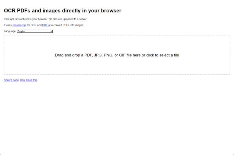 PDFや画像から文字を抽出できるWebサービス 『OCR PDFs and images directly in your browser』 - PCあれこれ探索