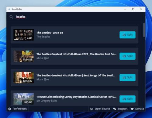 音源からボーカル、ドラムなどパートごとに音を分離できる無料オープンソースソフト 『StemRoller』 - PCあれこれ探索