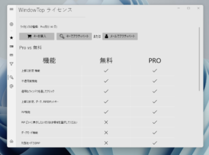 ウィンドウの最前面表示、透明化やPIP機能を実装できるソフトウェア 『WindowTop』 - PCあれこれ探索