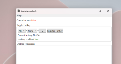 指定したアプリからマウス移動を禁止できるソフト 『AutoCursorLock』 - PCあれこれ探索