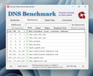最速DNSを自分の環境で測定できるソフト 『DNSBench』 - PCあれこれ探索
