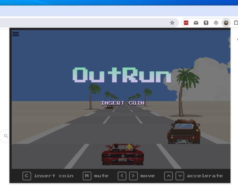 あの往年のゲームOutRunがChromeで遊べる拡張機能 『OutRun Offline Game』 - PCあれこれ探索