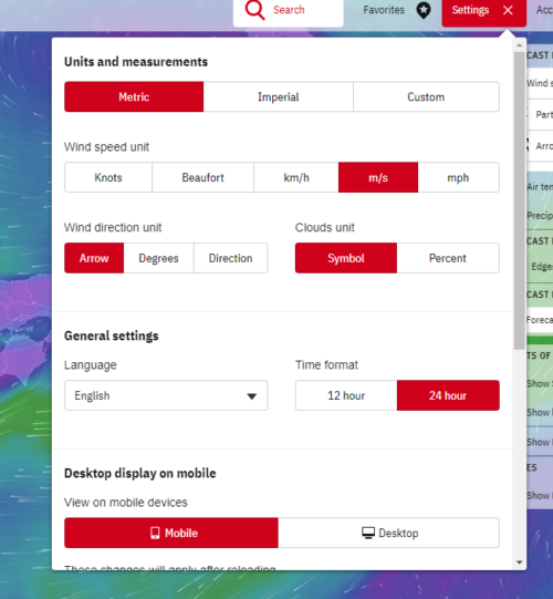 世界中の風速をリアルタイム表示、1週間先の風予報も見れるWebサービス 『Windfinder』 - PCあれこれ探索
