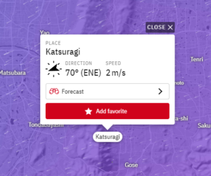 世界中の風速をリアルタイム表示、1週間先の風予報も見れるWebサービス 『Windfinder』 - PCあれこれ探索
