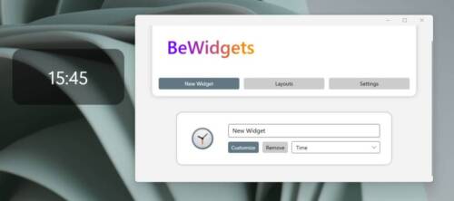 簡単で使いやすいデスクトップにウィジェット表示できるアプリ 『BeWidgets』 - PCあれこれ探索